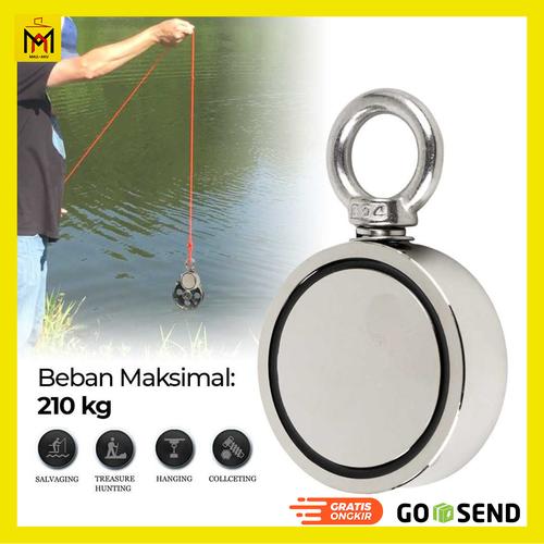 Jual Magnet Gantung Neodymium Super Kuat Magnet Pancing Laut Dalam ...