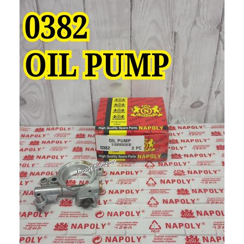 Jual Pompa Oli Oil Pump 0382 382 MS382 Chainsaw Senso Gasket Spur Wheel ...