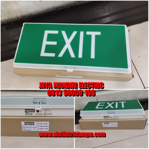 Jual LAMPU EMERGENCY EXIT OUTBOW PowerCraft EXB-LED-M-WP / POWERCRAFT ... Jual LAMPU EMERGENCY EXIT OUTBOW PowerCraft EXB-LED-M-WP / POWERCRAFT ...