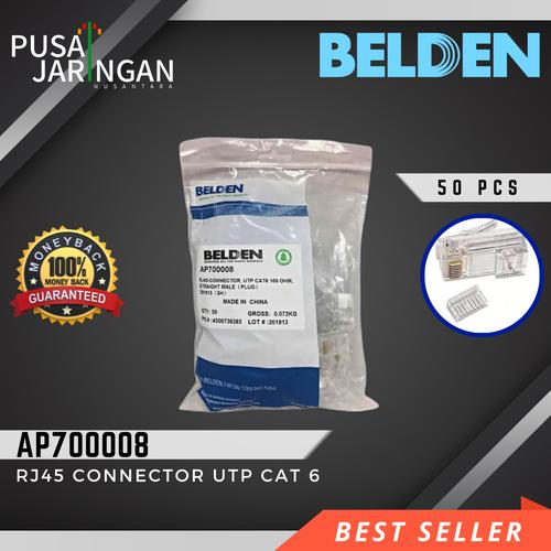 Jual Belden Connector UTP RJ45 Cat 6 / Konektor UTP RJ45 Cat-6 ...