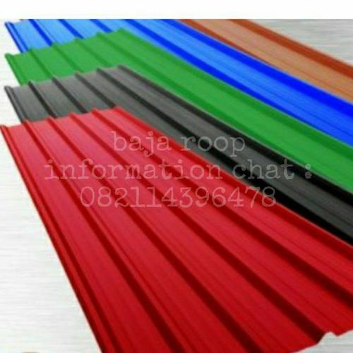 Jual spandek pasir/spandek atap rumah bahan bangunan - Hitam, 6 meter ...