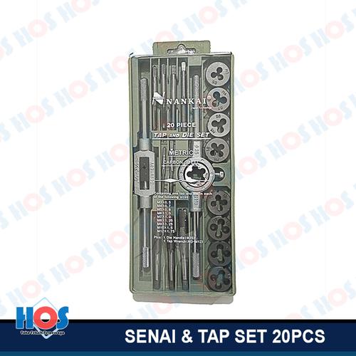 Jual Hand Senai Tap and Dies Set 20 pcs Nankai alat pembuat drat ulir ...