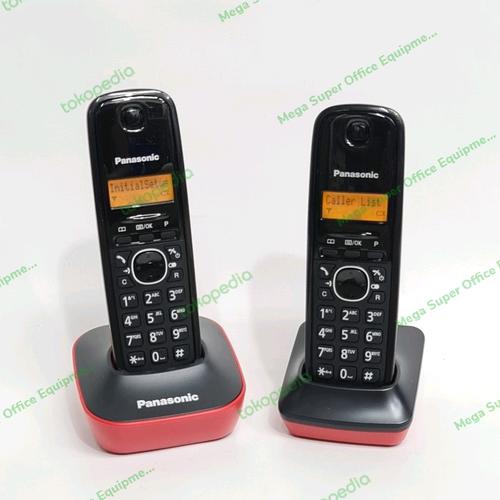 Jual Wireless/Cordless Phone / Telepon Wireless Panasonic KX-TG1612 Red ...