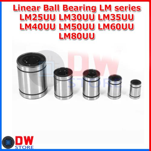 Jual Linear Ball Bearing LM25UU LM30UU LM35UU LM40UU LM50UU LM60UU ...