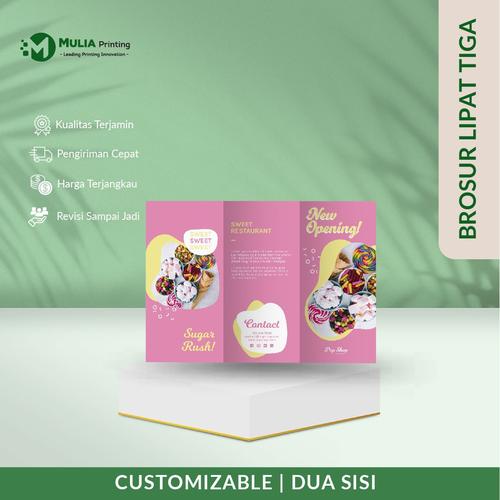 Jual FLYER LIPAT 3 / CETAK FLYER 2 SISI CUSTOM Uk 10x21cm - MULIA ...