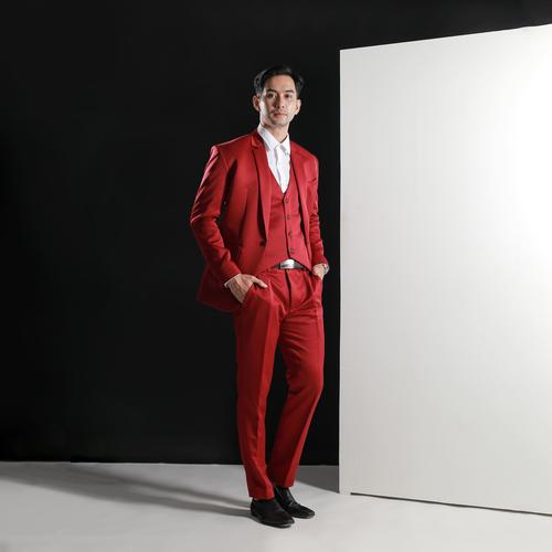 Jual Goldy Outfit Setelan Jas Celana & Rompi Merah - Peaky Series - S ...