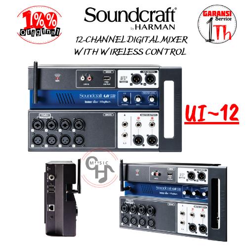 Jual Soundcraft Ui12 12-channel Digital Mixer/USB With Wireless Control ...