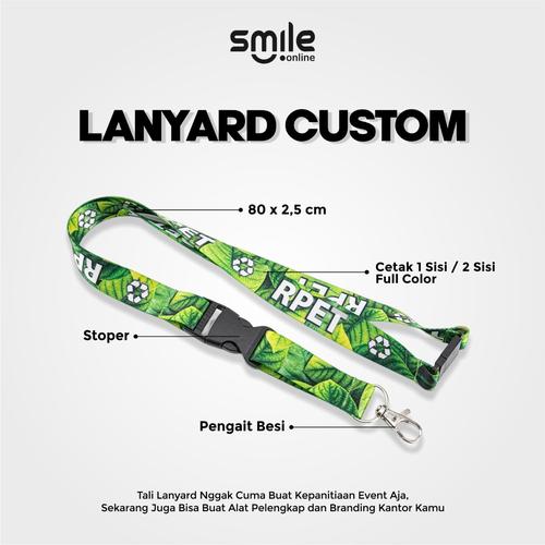 Jual Cetak Custom Tali Lanyard ID CARD/ Tali Lanyard Custom Kalung ID ...