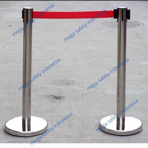 Promo Queue Line Tiang Antrian Stainles 2M - Merah - Jakarta Utara ...