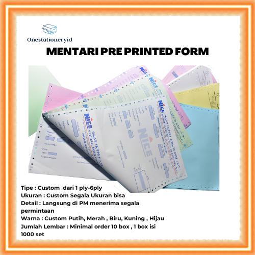 Jual Pre Printed Form Custom Semua Ukuran dari 1 ply - 6 ply HVS dan ...