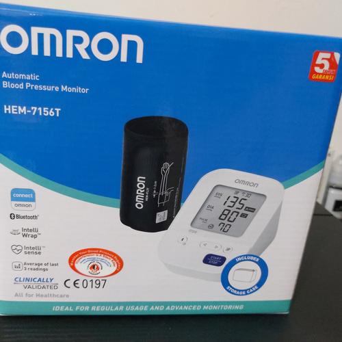 Jual Omron Automatic Blood Pressure HEM 7156T/ Tensimeter Digital ...