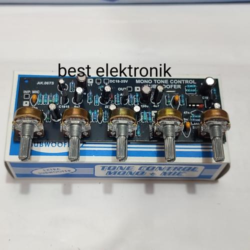 Jual tone control mono + subwofer + mic. merk MEGA kit. rakitan - Kota ...