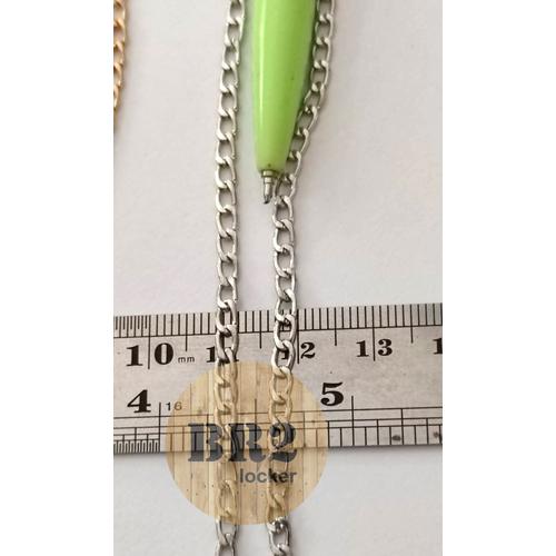 Jual Rantai pipih kecil besi lebar 3 mm - per 1 meter - silver ...