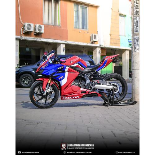 Jual Stiker decal CBR 250 RR merah tricolor biru full body - Graftac ...