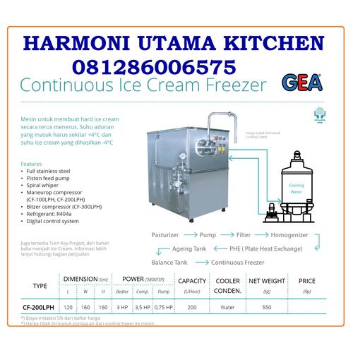 Jual GEA CONTINUOUS ICE CREAM FREEZER CF-200LPH HARGA RP 242.190.000 ...