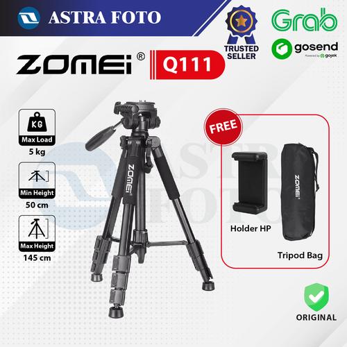 Jual ZOMEI Q111 PROFESIONAL VIDEO TRIPOD KAMERA & HANDPHONE - Q 111 ...
