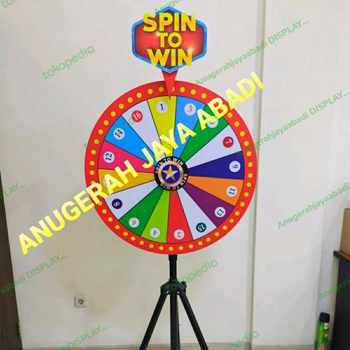 Promo RODA UNDIAN + HEADER POLOS / WHEEL OF FORTUNE / ROULETTE - merah ...