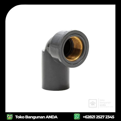 Jual KNEE / KNIE PVC DRAT DALAM KUNINGAN RUCIKA AW 1/2 INCH - Kota ...
