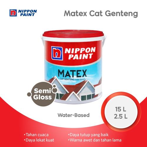 Promo MATEX CAT GENTENG -15L-CAT ATAP DAN DINDING EKSTERIOR NIPPON ...
