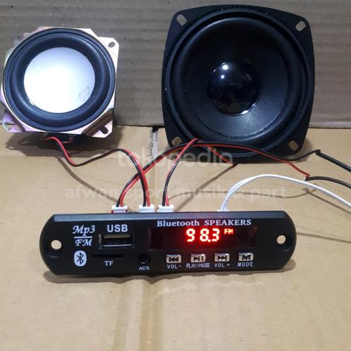 Jual Modul Kit Mp3 Player /fm Radio/usb/Bluetooth With Amplifier 2 X 5 ...
