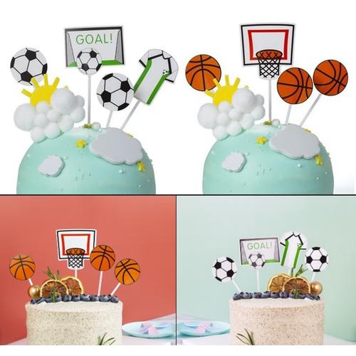 Jual CCM11 Cake Topper Mini Bola Kaki Basket Hias Cup Cake Kue Birthday ...