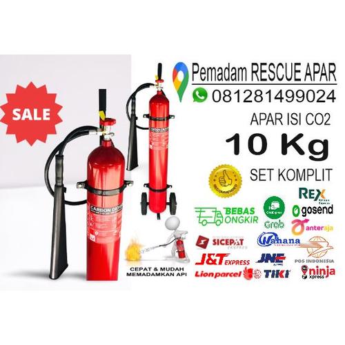 Jual Promo Tabung APAR Isi Karbon Dioksida, CO2 ukuran 10 Kg / Set ...