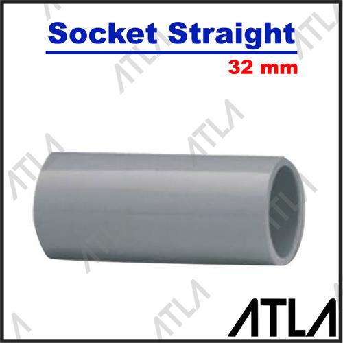Jual Sok Pipa Paralon 1" PVC Socket Straight Sambungan Lurus 1 Inch 32 ...