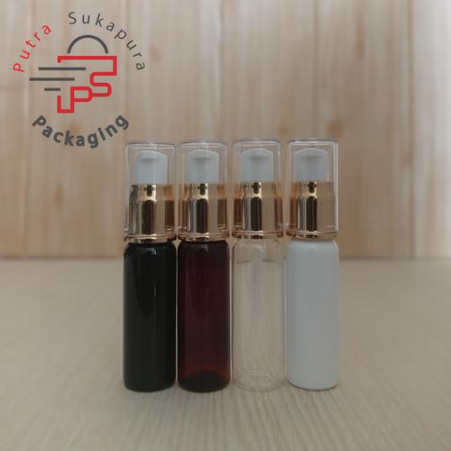 Jual botol treatment pump 30ml/treatment pump fullcap gold neck 18 ...