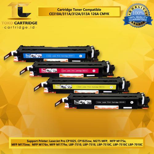 Jual Cartridge Toner HP CE313A CE 313A 126A Magenta Printer CP1025 CP ...