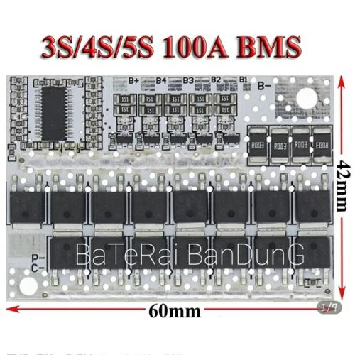 Jual BMS LiPo LiMnO LCO - 3S/4S/5S - 21V - 100A - Kab. Bandung Barat ...