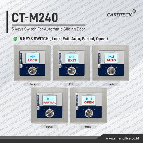 Jual Stainless Steel 5 Panel Key Switch Selector LCD Display Sliding ...