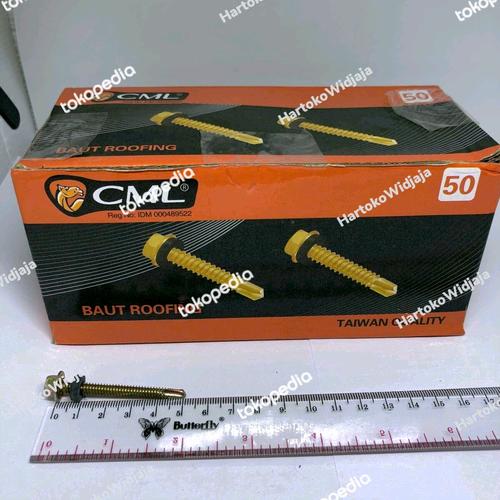 Jual BAUT ROOFING 5 CM / SKRUP ROOFING 12 X 50 CAMEL ISI 250 PCS ...