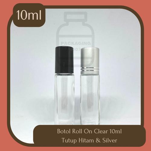 Jual Botol Roll On 10ml Clear/Botol Isi Ulang Parfum - Tutup Hitam ...