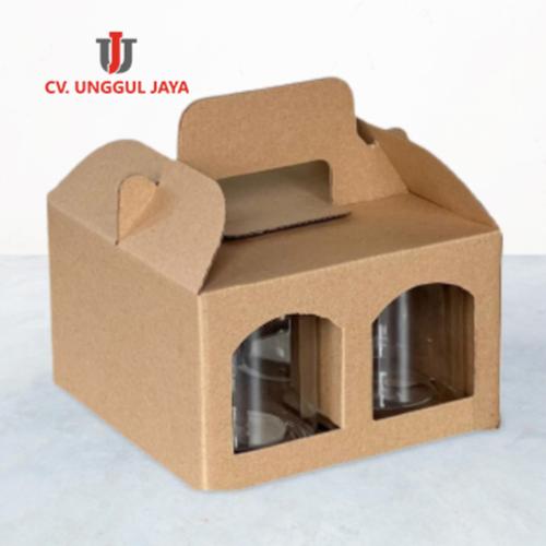 Jual Dus Toples 400ml Box Tabung Silinder Kardus Packaging Isi 4 Jar ...
