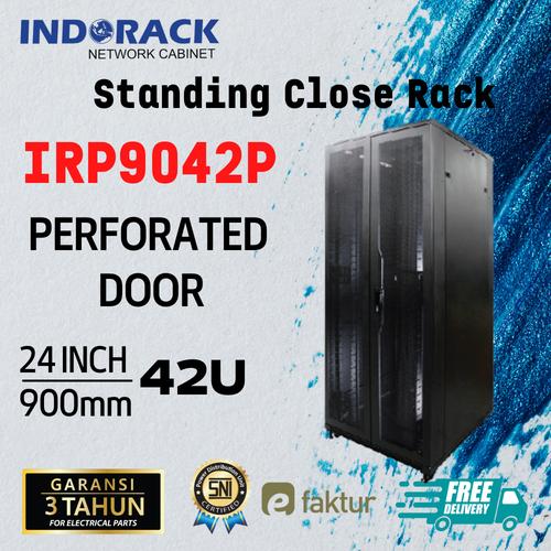 Jual Indorack Close Rack 42U Perforated Rak Server 24" Depth 900mm ...