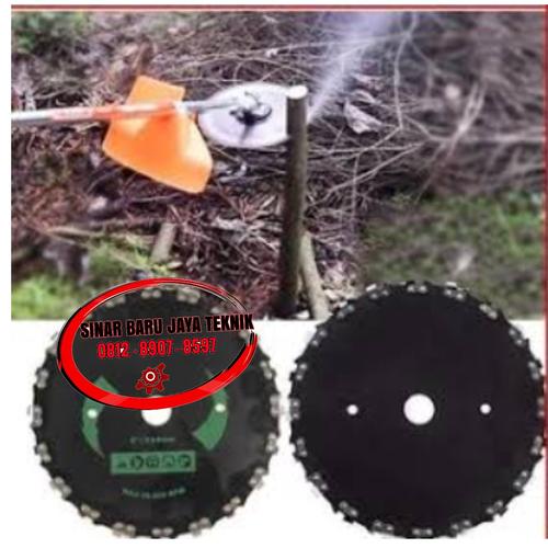 Jual Pisau bulat potong rumput model Chingsaw tooth grass blade ...