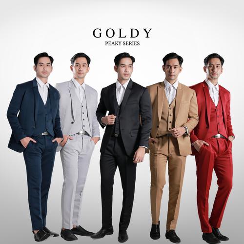 Promo GOLDY OUTFIT - Jas Celana & Rompi - HITAM - BIRU - MERAH - ABU ...