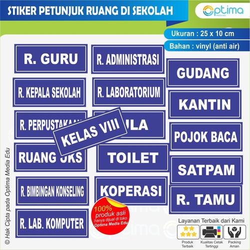Jual STIKER RUANG DI SEKOLAH - Ruang Guru - Kab. Klaten - Optima Media ...