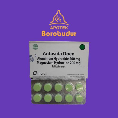 Jual Antasida doen 200mg strip isi 10 tablet — obat untuk maag - Kota ...