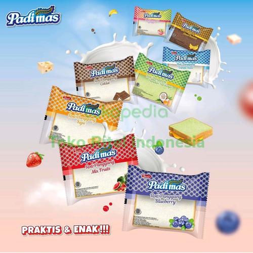 Jual PADIMAS Roti Panggang All Varian 65g/Ropang Padimas Vanila Susu ...