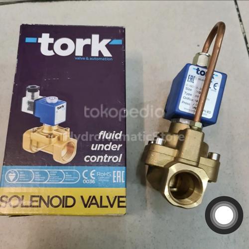 Jual TORK SOLENOID VALVE NORMALLY OPEN 3/4" 65BAR BRASS - 220VAC ...
