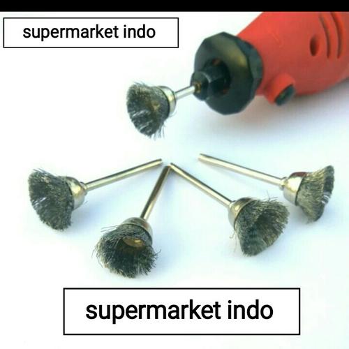 Jual Sikat Kawat Mini Grinder - Wire Brush Baja Besi Bor Gerinda Mini ...