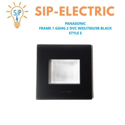 Jual PANASONIC FRAME HITAM 1GANG 2DEVICE WESJ78029B RUMAH SAKLAR STYLE ...