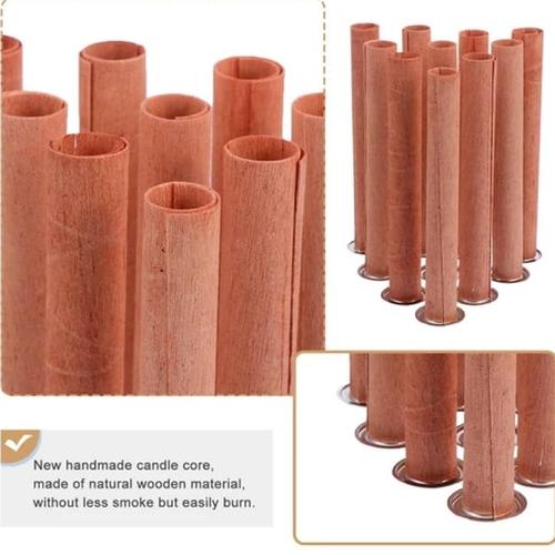 Jual Cylinder Wood week, Sumbu Lilin Kayu Bentuk Silinder+Dudukan Sumbu ...