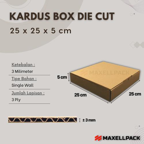 Jual Kardus Box Diecut 25x25x5 CM Dus Hampers Polos - Jakarta Barat ...