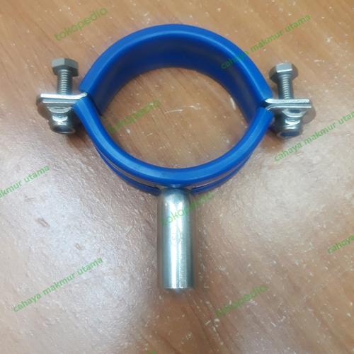 Jual klem pipa holder ss 304 3" inch /clamp pipa sanitary - Jakarta ...