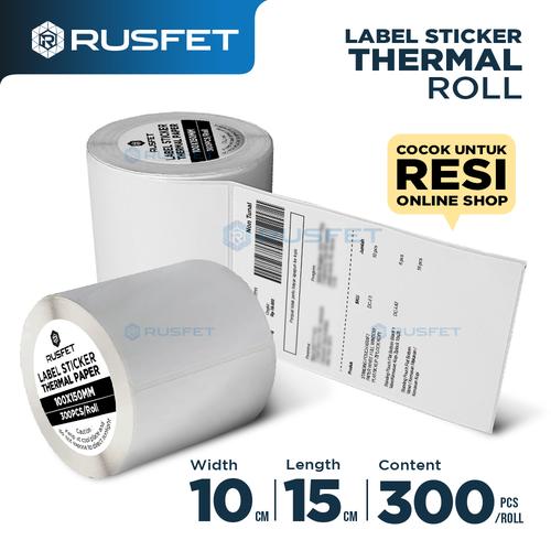 Jual LABEL THERMAL PAPER A6 300PCS | KERTAS STIKER RESI 100X150MM ...