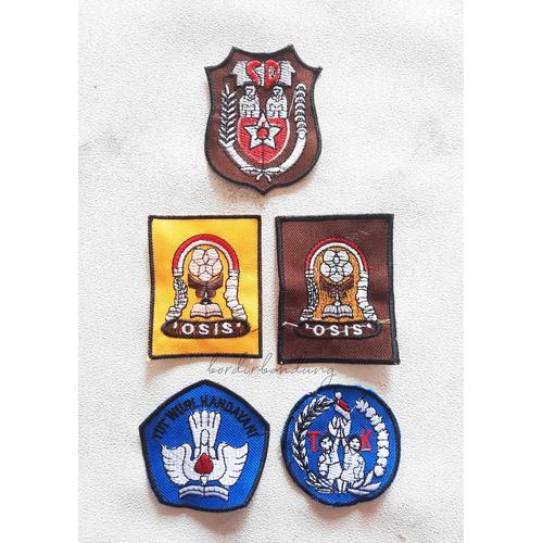 Jual Jual Ready Atribut Sekolah Bet/Badge /Logo/Bordir OSIS TK SD TUT ...