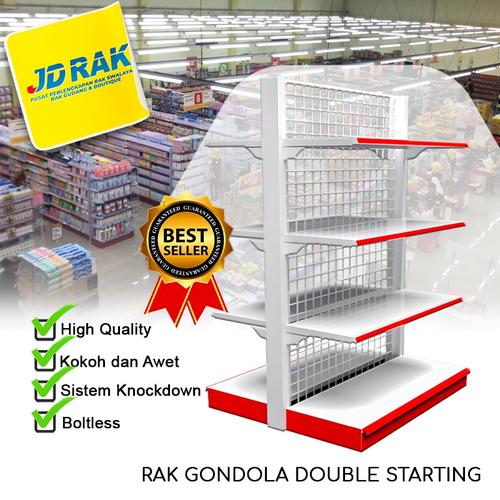 Jual RAK MINIMARKET / GONDOLA / SWALAYAN DOUBLE UKURAN 120/150/180/200 ...