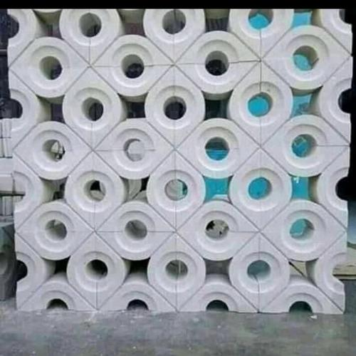 Jual roster minimalis/roster beton/roster lubang angin motif padi - Abu ...